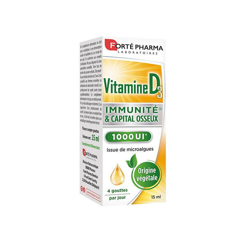Forte Pharma Vitamina D3 15ml con Cuentagotas