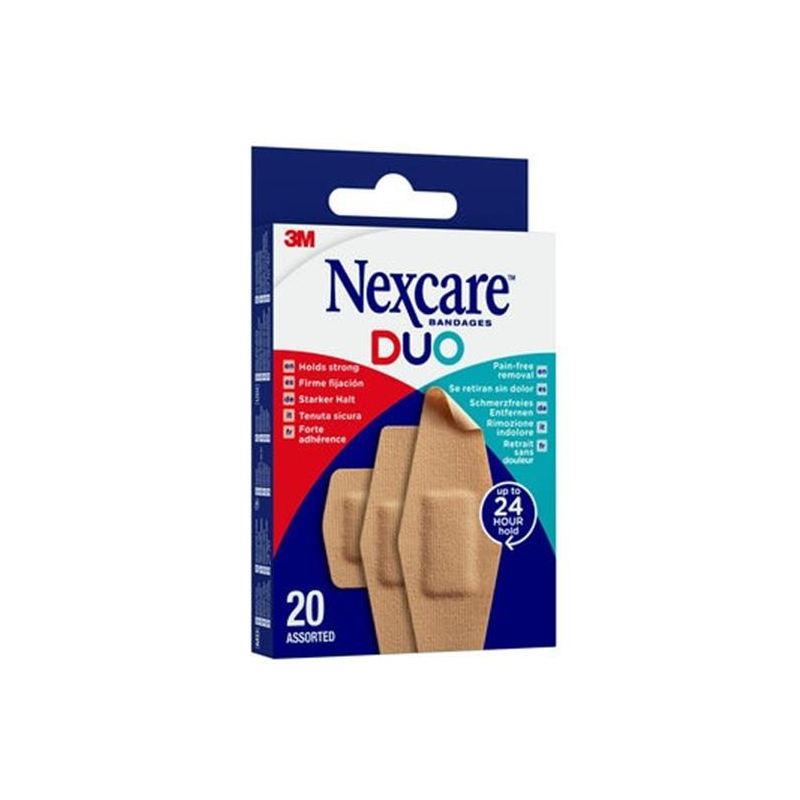 3m Nexcare Duo 20 Tiras Surtidas